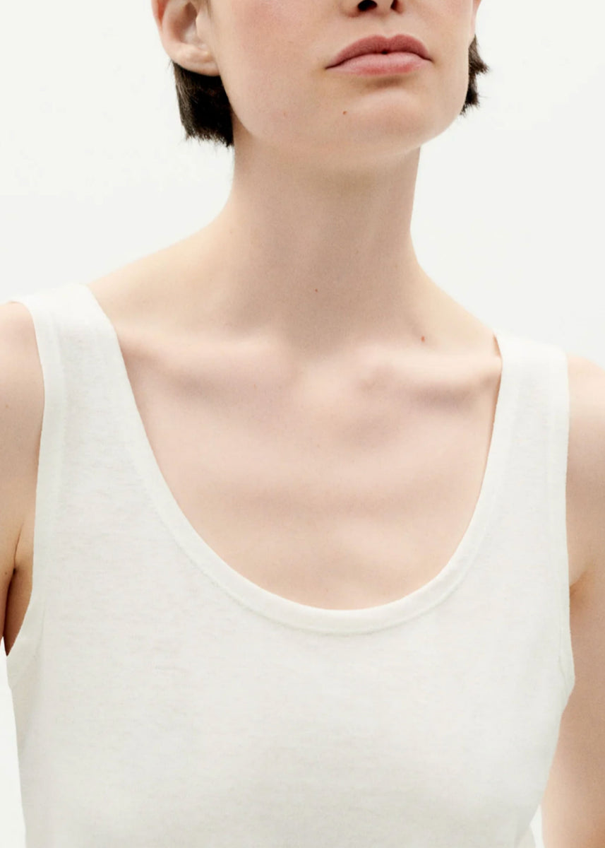 Hemp tank top, ivory – Rue Saint Paul